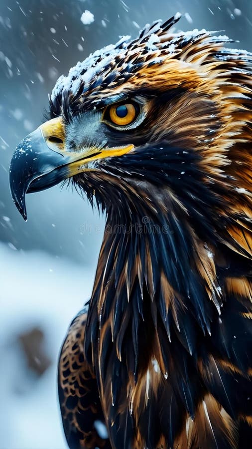 Bald Eagle Head Shot. American Bald Eagle Front View and Head Shot ...