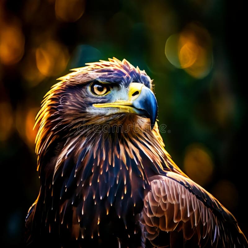 Bald Eagle Head Shot. American Bald Eagle Front View and Head Shot ...