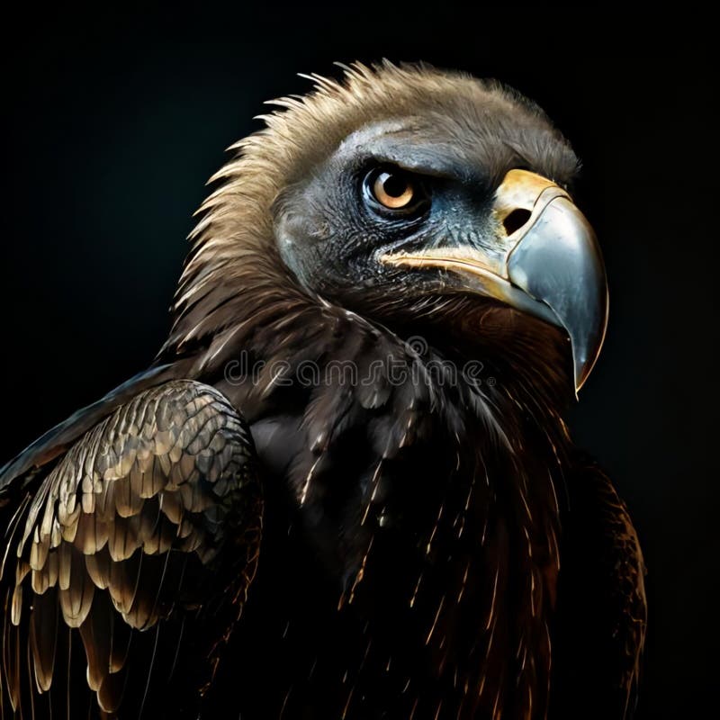 Bald Eagle Head Shot. American Bald Eagle Front View and Head Shot ...