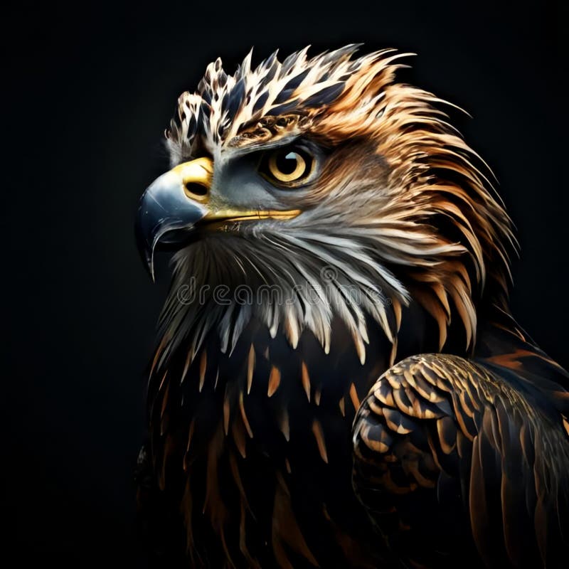 Bald Eagle Head Shot. American Bald Eagle Front View and Head Shot ...