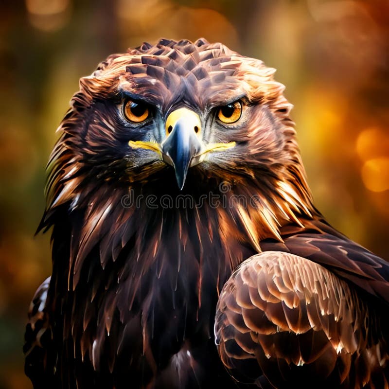 Bald Eagle Head Shot. American Bald Eagle Front View and Head Shot ...