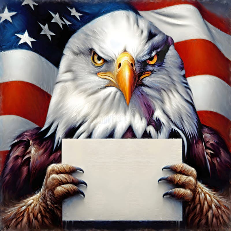 Eagle Holding Sign Stock Illustrations – 571 Eagle Holding Sign Stock ...