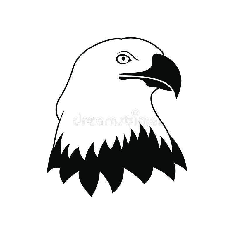 Bald Eagle Black White Stock Illustrations – 6,230 Bald Eagle Black ...