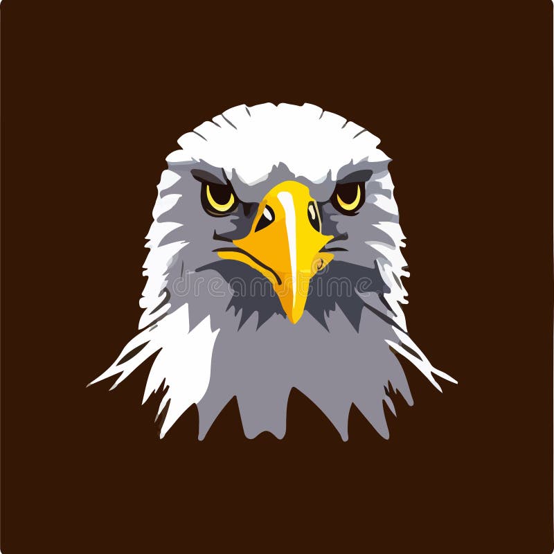 Bald Eagle Isolated On White Stock Vector Illustration Of Vector Background 257069888