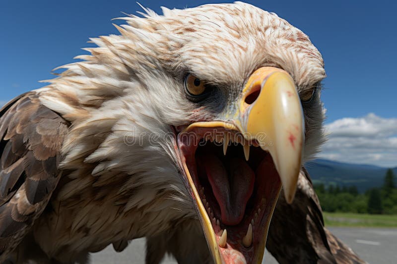 Eagle Mouth Open Stock Illustrations – 179 Eagle Mouth Open Stock ...
