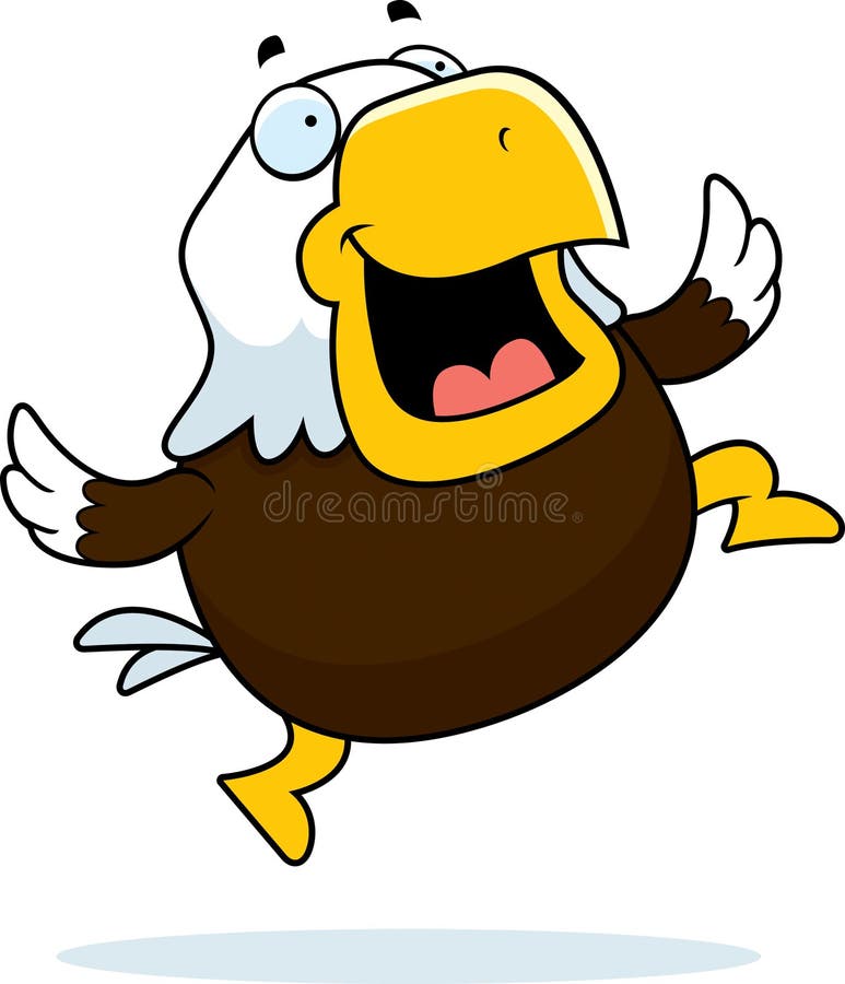 Cartoon Bald Eagle Panic stock vector. Illustration of animal - 41818080