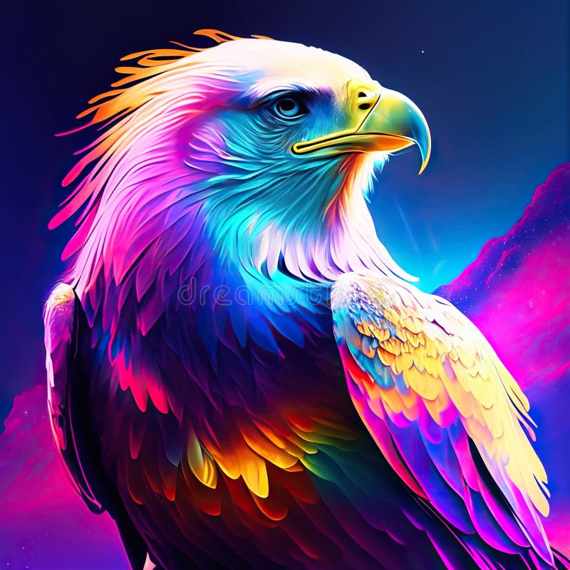 Bald Eagle Hugging Heart Eagle with Heart in the Night Sky. 3D ... Bald Eagle Hugging Heart Eagle with Heart in the Night Sky. 3D ...