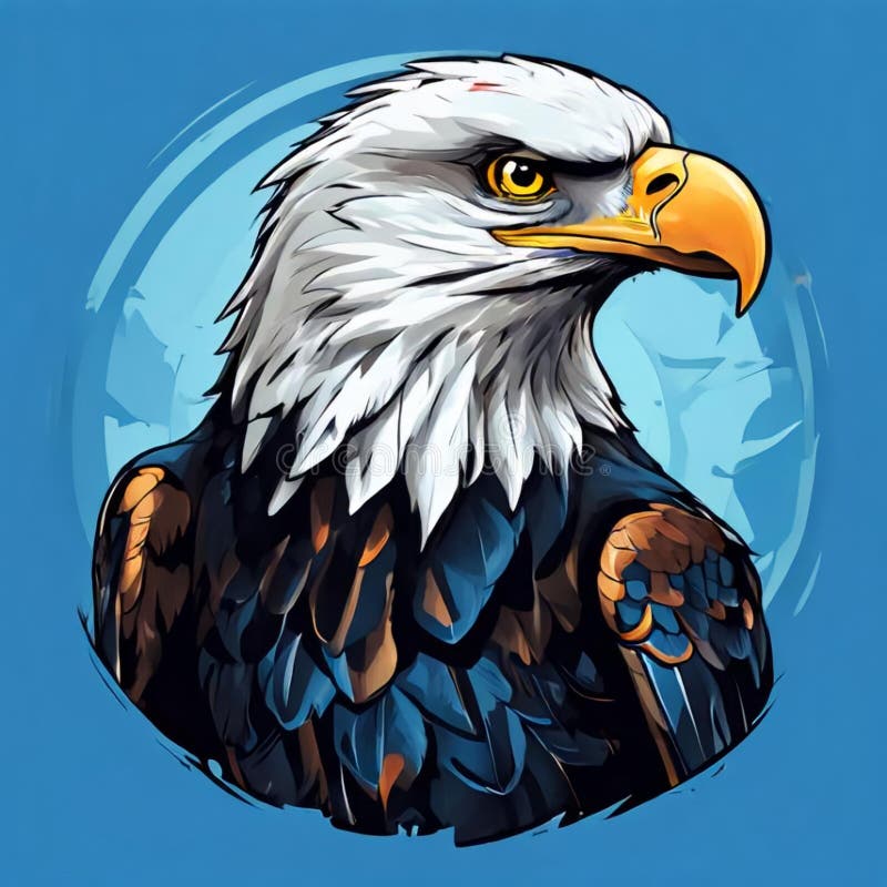 Vector Illustration of an Eagle, Logo, Mascot, Graphics Design , Logo ...