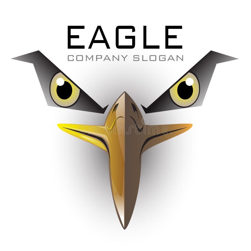 Bald eagle logo vector. stock illustration. Illustration of predator ...