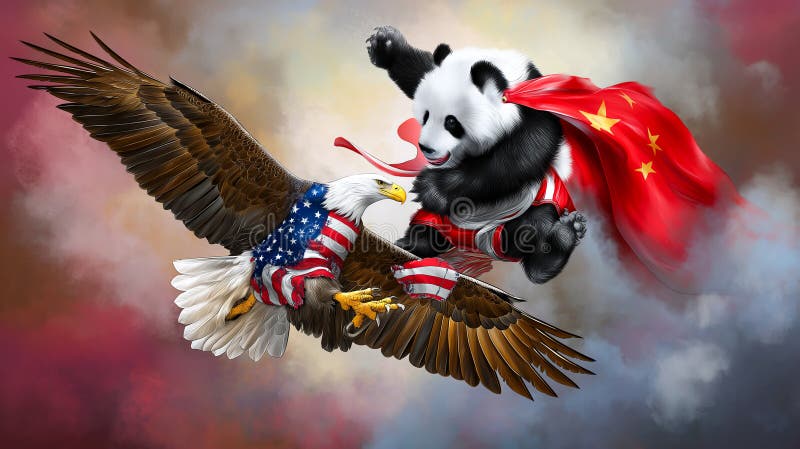 Bald Eagle and Panda Clash in a Dynamic Representation of American and ...