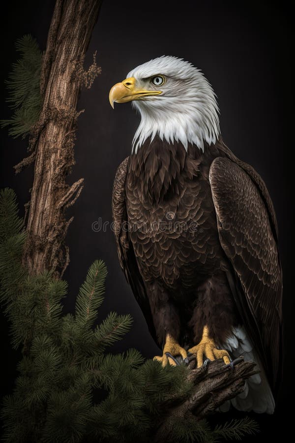 Realistic Bald Eagle Stock Illustrations – 943 Realistic Bald Eagle ...