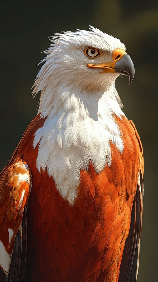 Bald Eagle with Regal Stance and Bright Feathers Stock Image - Image of ...