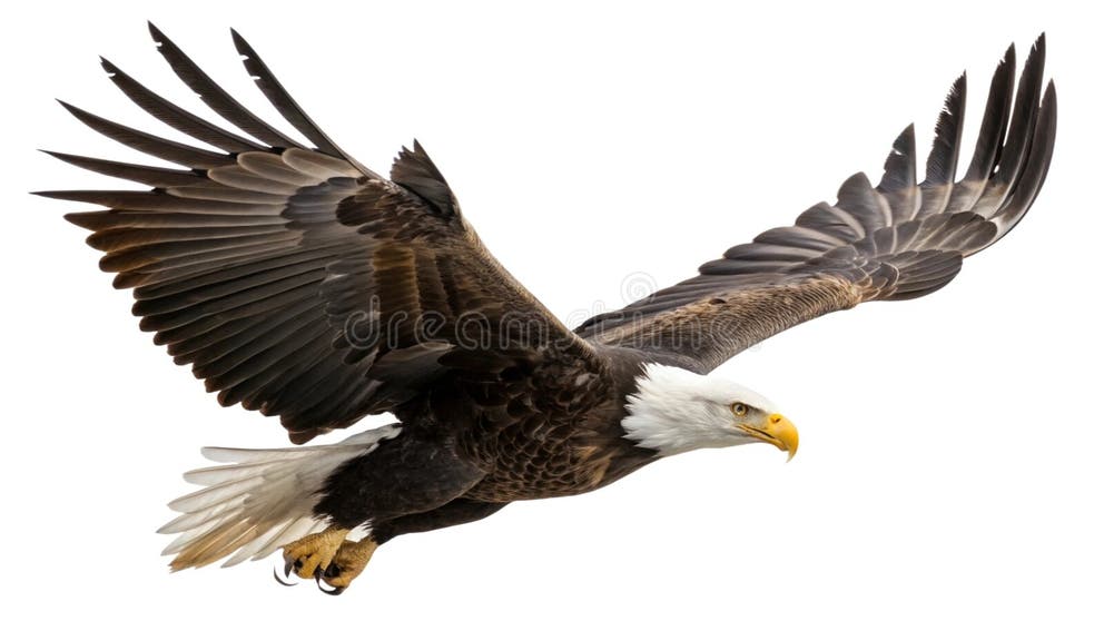 Full,Bald Eagle Image, Isolated Transparent Background Stock Image ...