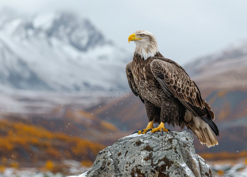 Bald Eagle Sitting Rock Stock Photos - Free & Royalty-Free Stock Photos ...