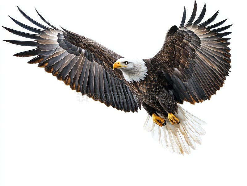 Bald Eagle Soaring Air Its Wings Outstretched Stock Photos - Free & Royalty-Free Stock Photos ...
