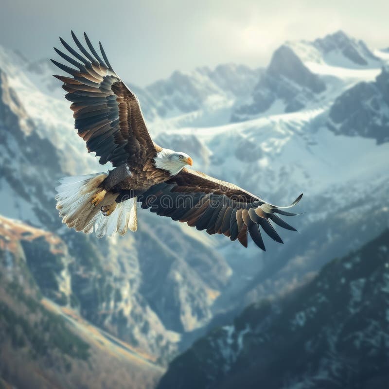 1,196 Mountain Scene Eagle Stock Photos - Free & Royalty-Free Stock ...