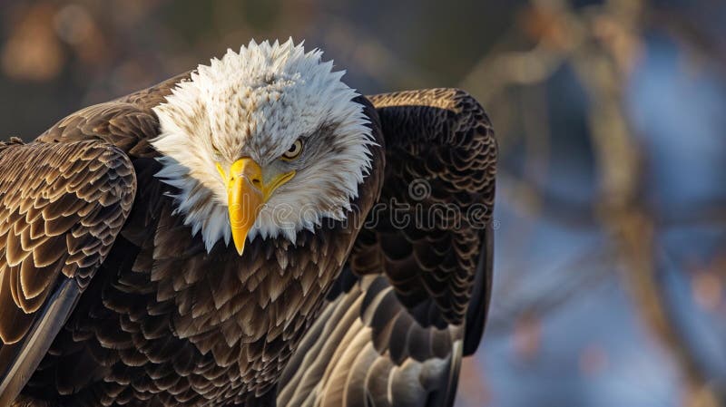 Bald Eagle Stare Down. Beautiful Eagle View Bald Eagle Stare Down. AI ...