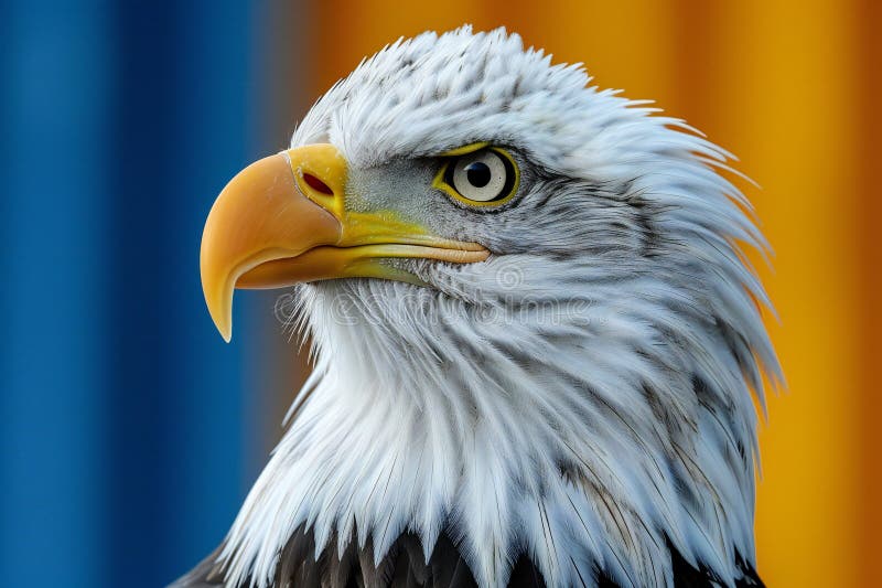 The Bald Eagle is Staring in the Sky, High Quality, High Resolution ...