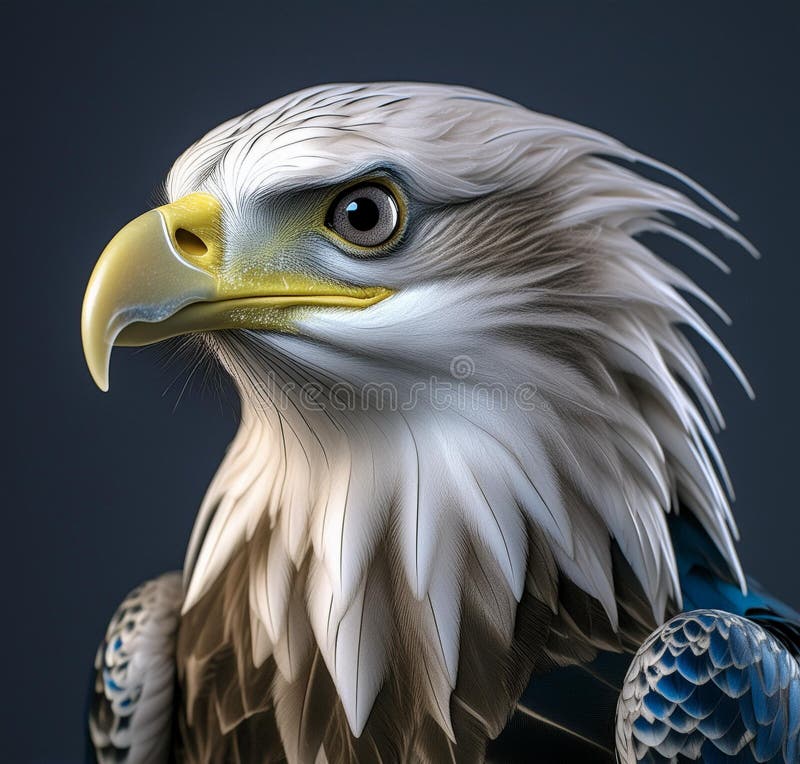 Bald eagle. Strong bird stock illustration. Illustration of strong ...
