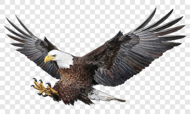 Eagle attack color art stock image. Image of rift, flight - 80023975