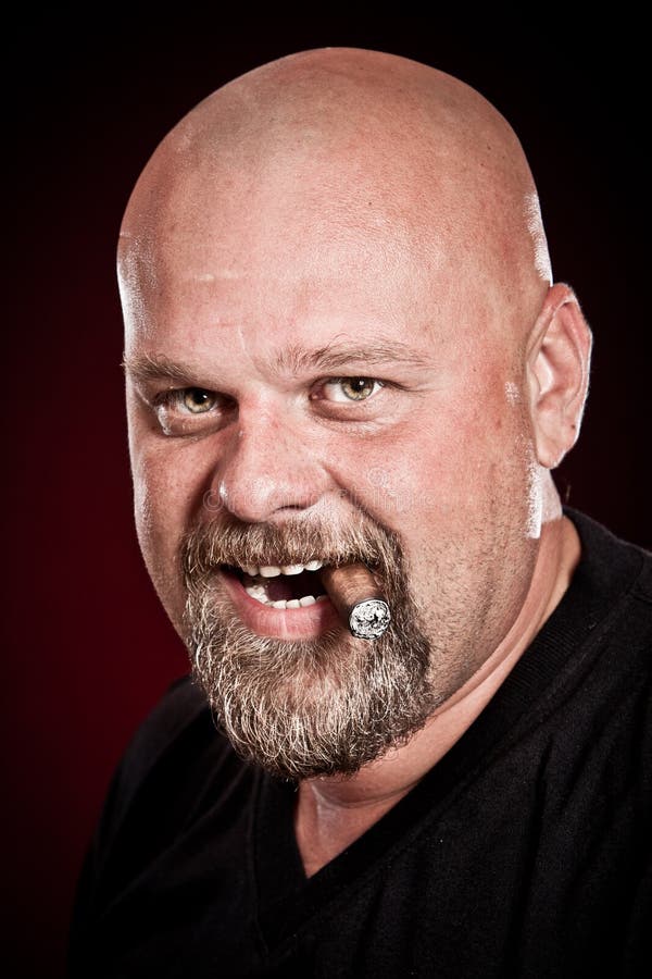 Bald man stock image. Image of caucasian, bald, portrait - 16014743