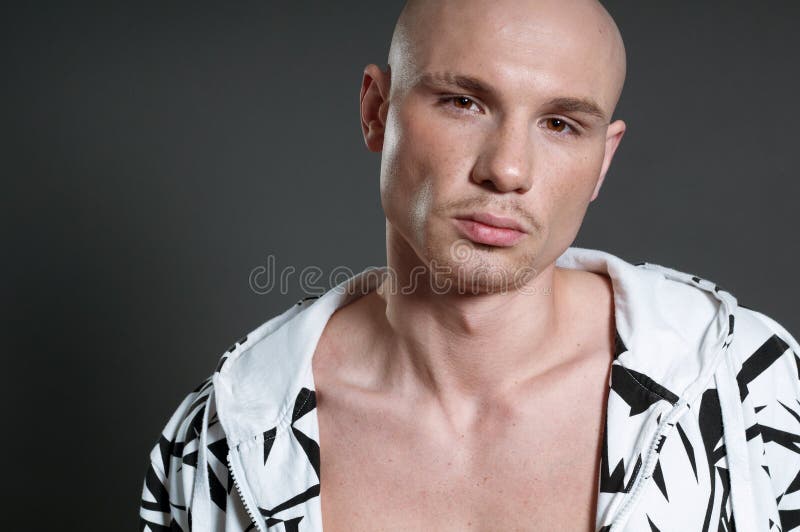 Bald man stock photo. Image of close, human, caucasian - 29331136