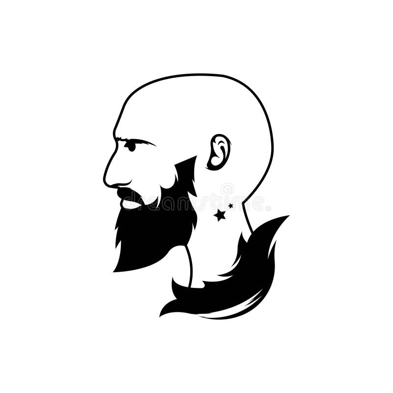 Beard Icon Vector Isolated Flat Vector Illustration for Web Stock ...
