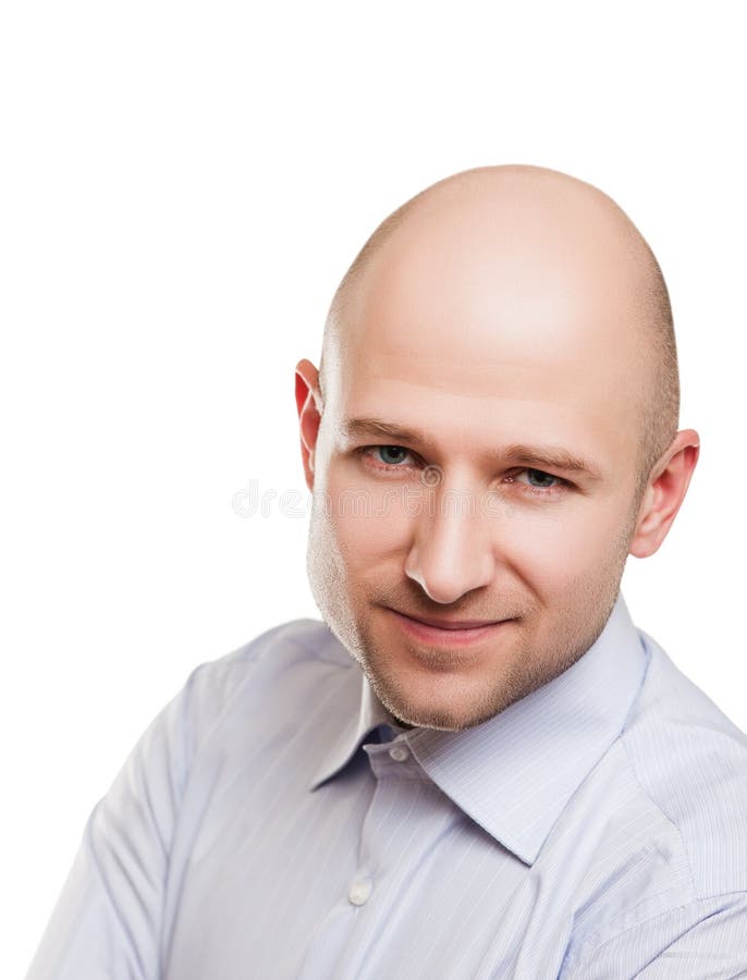 Bald man portrait stock photo. Image of businessman, healthy - 29135264