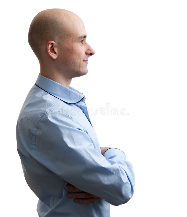 Bald stylish man stock photo. Image of couple, adult - 27853700
