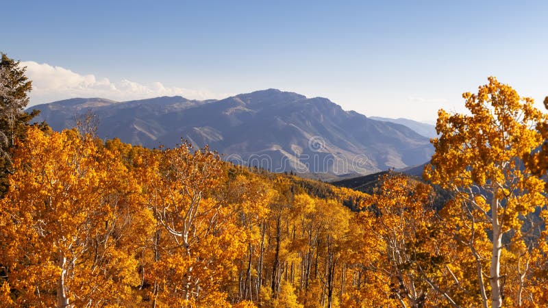 Bald Mountain Peak from Nebo Loop in Utah Stock Image - Image of ...