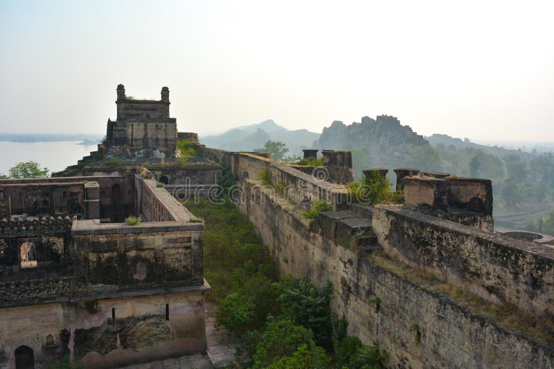 Baldeogarh Fort. stock photo. Image of famous, monument - 201924552