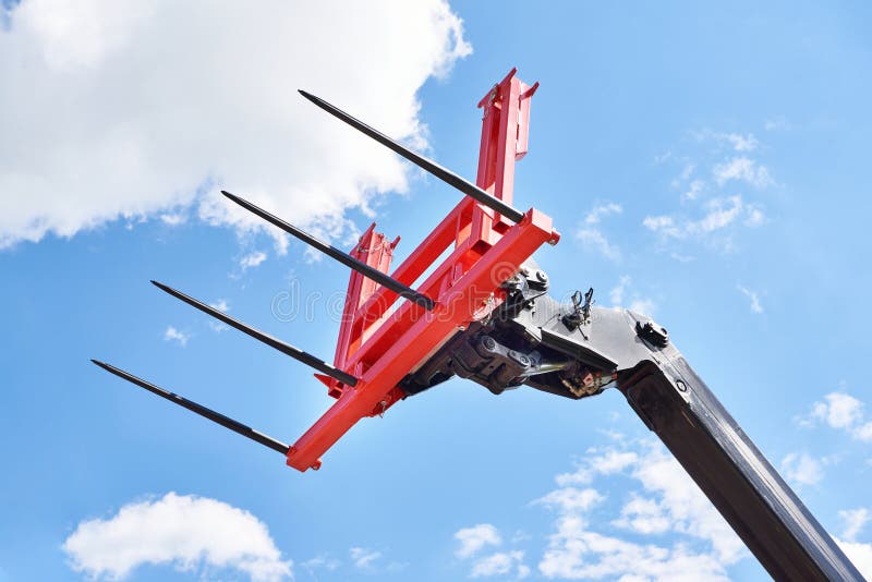 Bale Fork Agriculture on Sky Stock Image - Image of straw, barn: 327539105