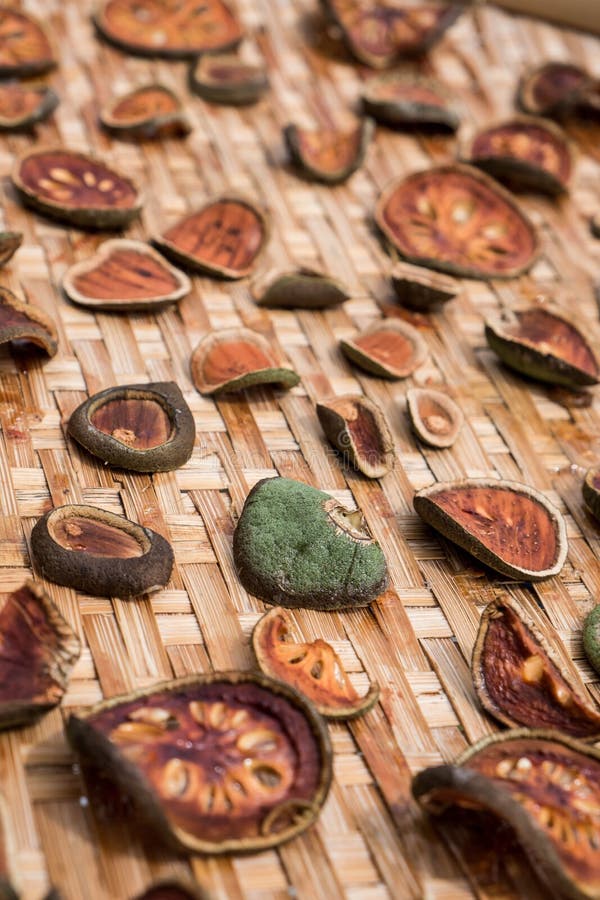 Bale Fruit Dry Out on Rattan Basket Stock Image - Image of food ...
