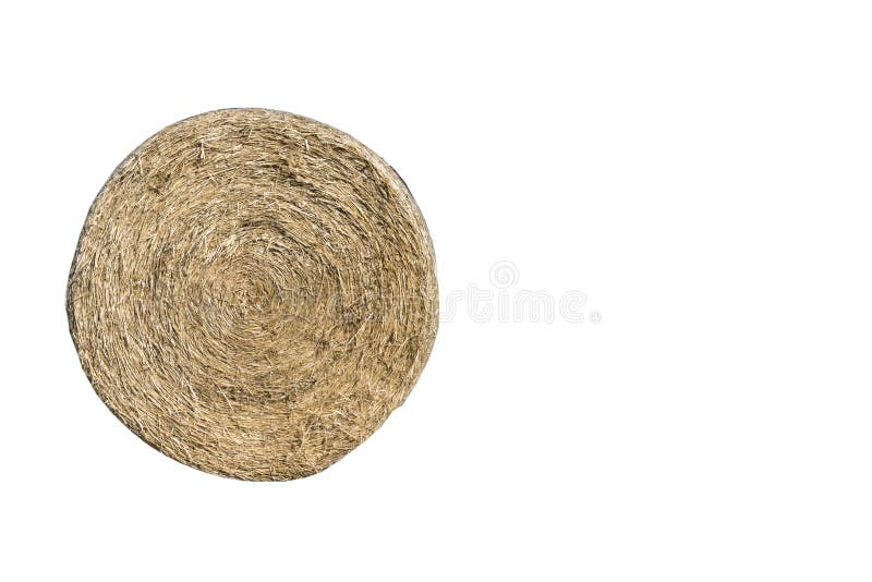 Bale of Hay Isolated on a White Background, Clipping Path Included ...