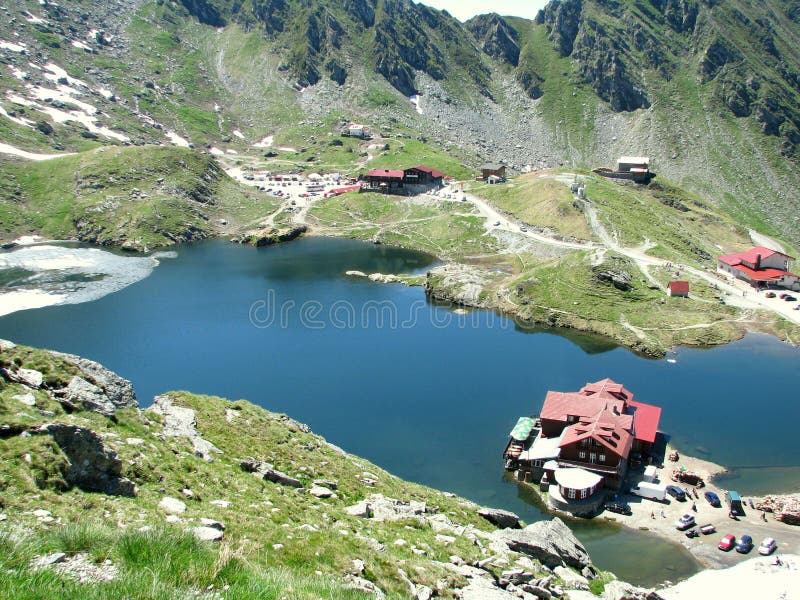 Balea Lake stock photo. Image of snow, rock, stone, close - 42336064