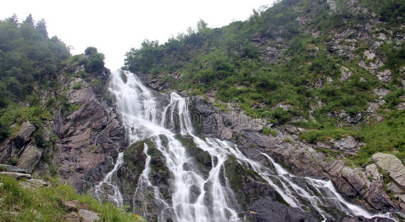 Balea Waterfall stock photo. Image of fagaras, stone - 97189418