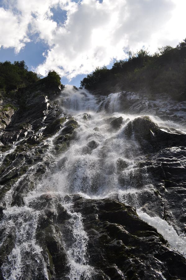 Balea Waterfall in Fagaras Mountains,Transylvania, Romania Stock Image ...
