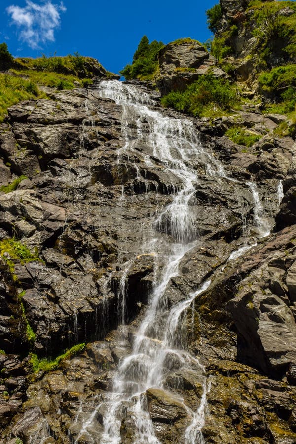 Balea Waterfall in Fagaras Mountains,Transylvania, Romania Stock Image ...