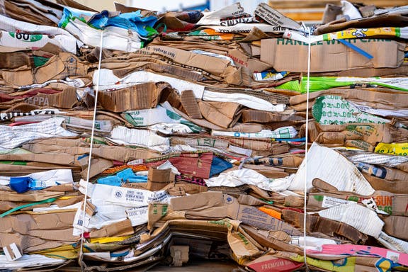 Baled Paper Cardboard for Recycling Editorial Photography - Image of ...