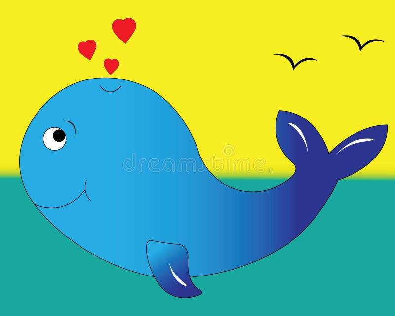 Balena illustrazione vettoriale. Illustrazione di pesci - 52263876