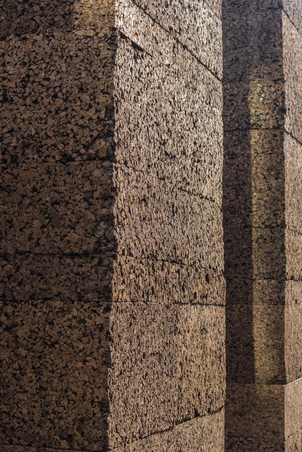 Bales of Compressed Cork Stacked in Columns Stock Photo - Image of ...