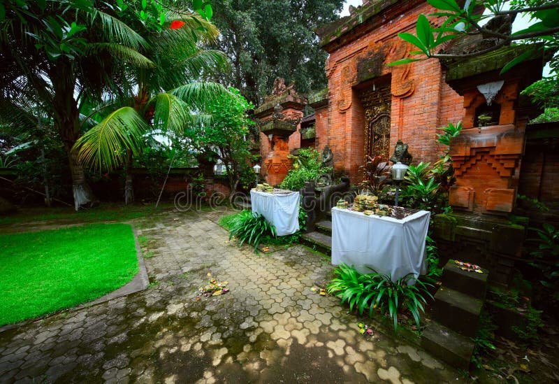 Spa Sign Board in Balinese Resort Stock Photo - Image of boards, garden ...