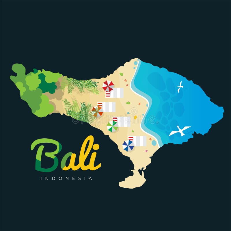 Indonesia Bali Island Ocean Stock Illustrations – 1,015 Indonesia Bali ...