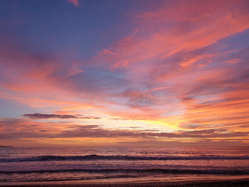 Bali Beach Bali Beach Sunset Stock Image - Image of bali, morning ...