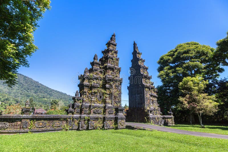 Bali Handara Gate in Bali stock photo. Image of stone - 357011720