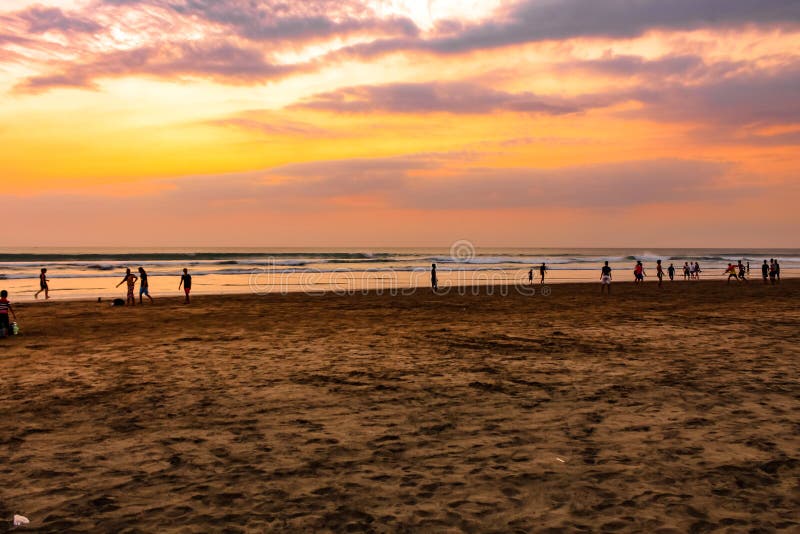Bali, Indonesia - Oct 11, 2015: Sunset on the Island of Bali, Indonesia ...