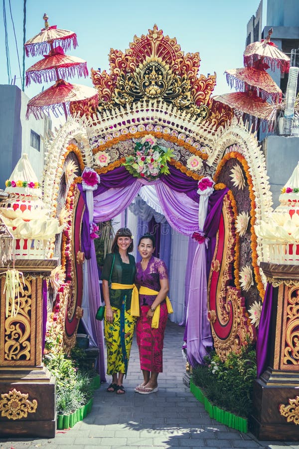 BALI, INDONESIA - OCTOBER 23, 2017: Wedding Ceremony, Balinese Wedding ...