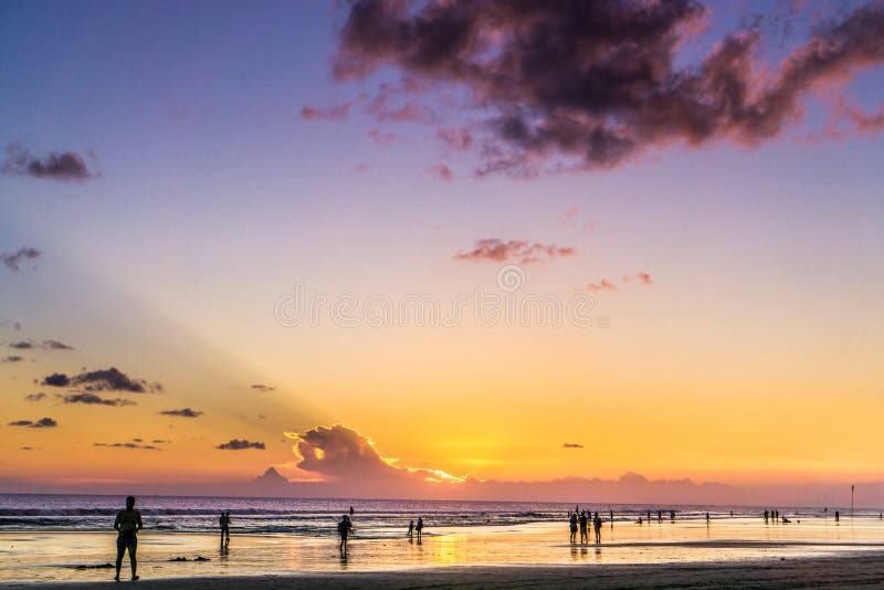 Sunset over sea on Bali stock photo. Image of ocean, blue - 80955506