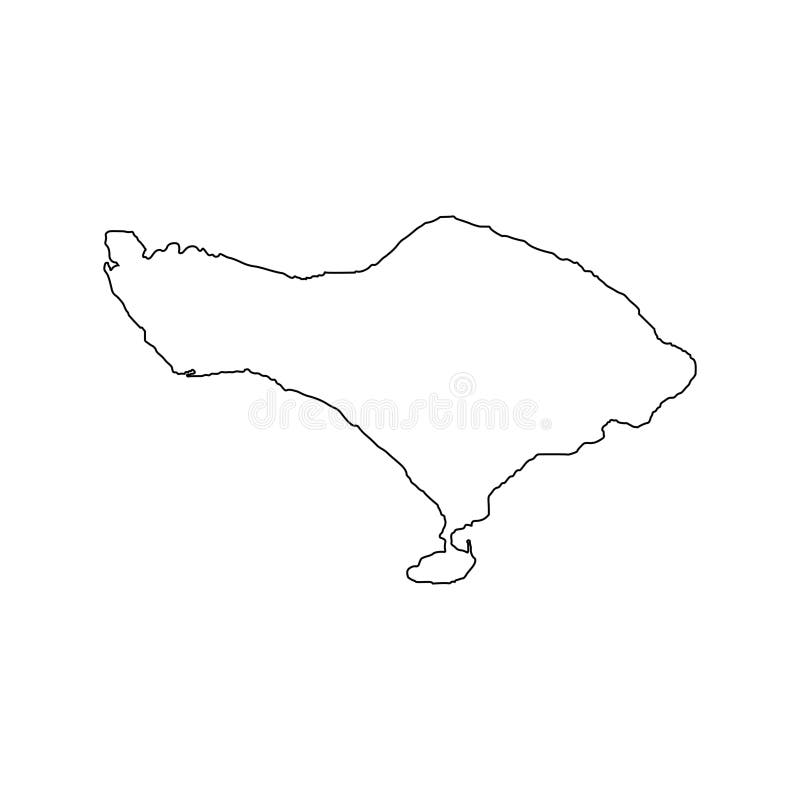Bali island map icon stock illustration. Illustration of atlas - 350039235