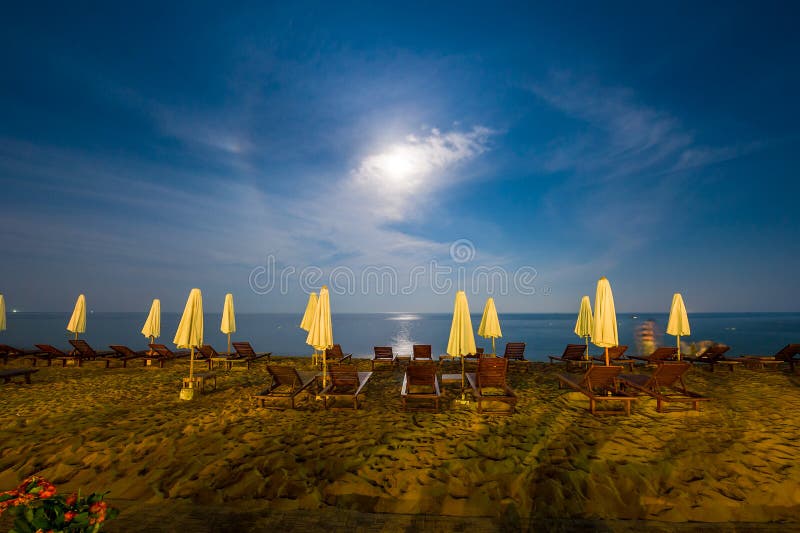 Bali Island moonlight stock image. Image of sunset, scenery - 29566271